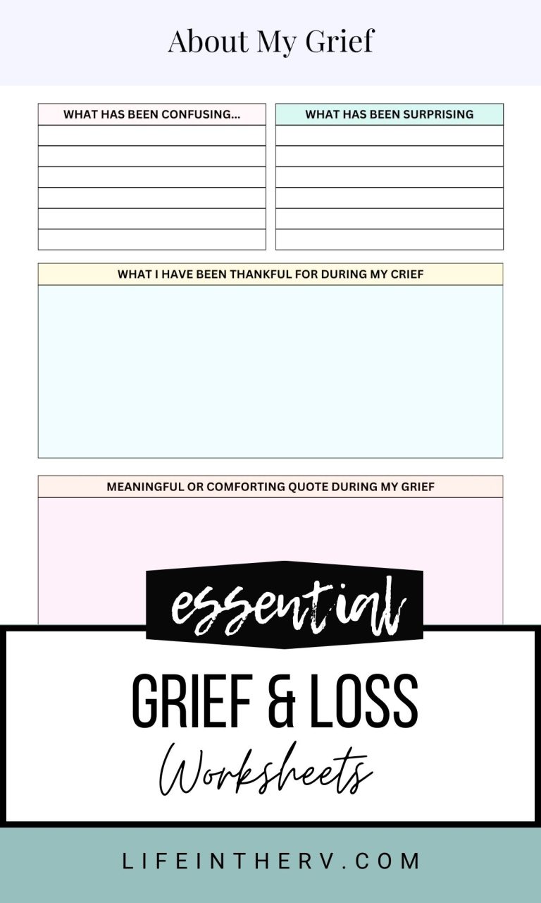 Discover How Grief Worksheets Can Help You Heal | Life in The RV