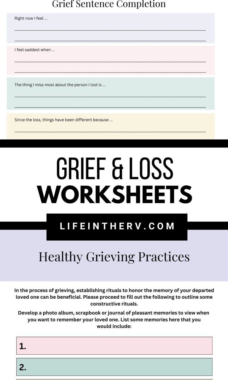 Discover How Grief Worksheets Can Help You Heal | Life in The RV