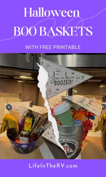 Halloween Boo Basket (or Boozed) with FREE Printable | Life in The RV