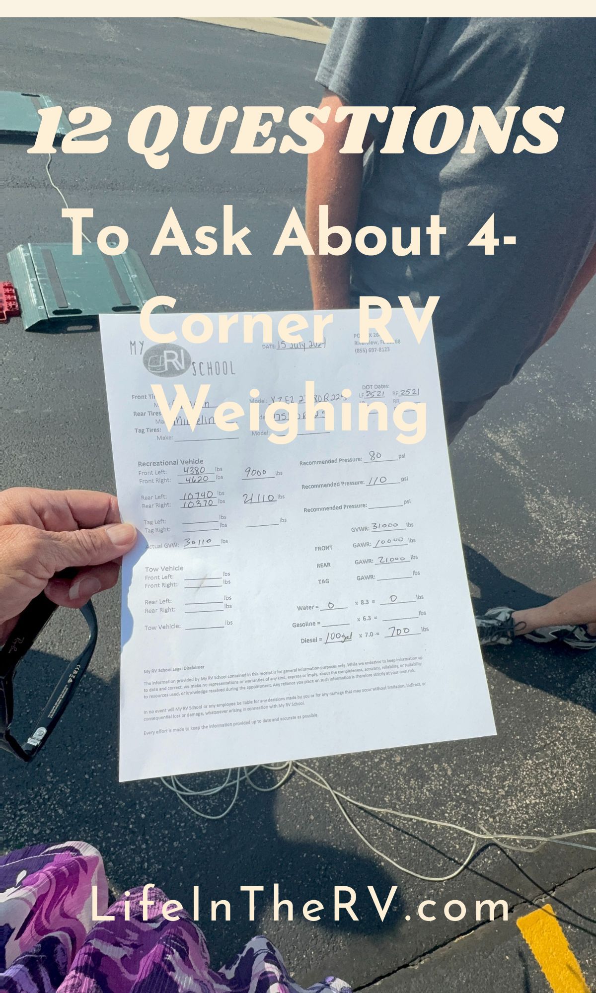 Essential Questions to Ask About 4-Corner RV Weighing | Life in The RV