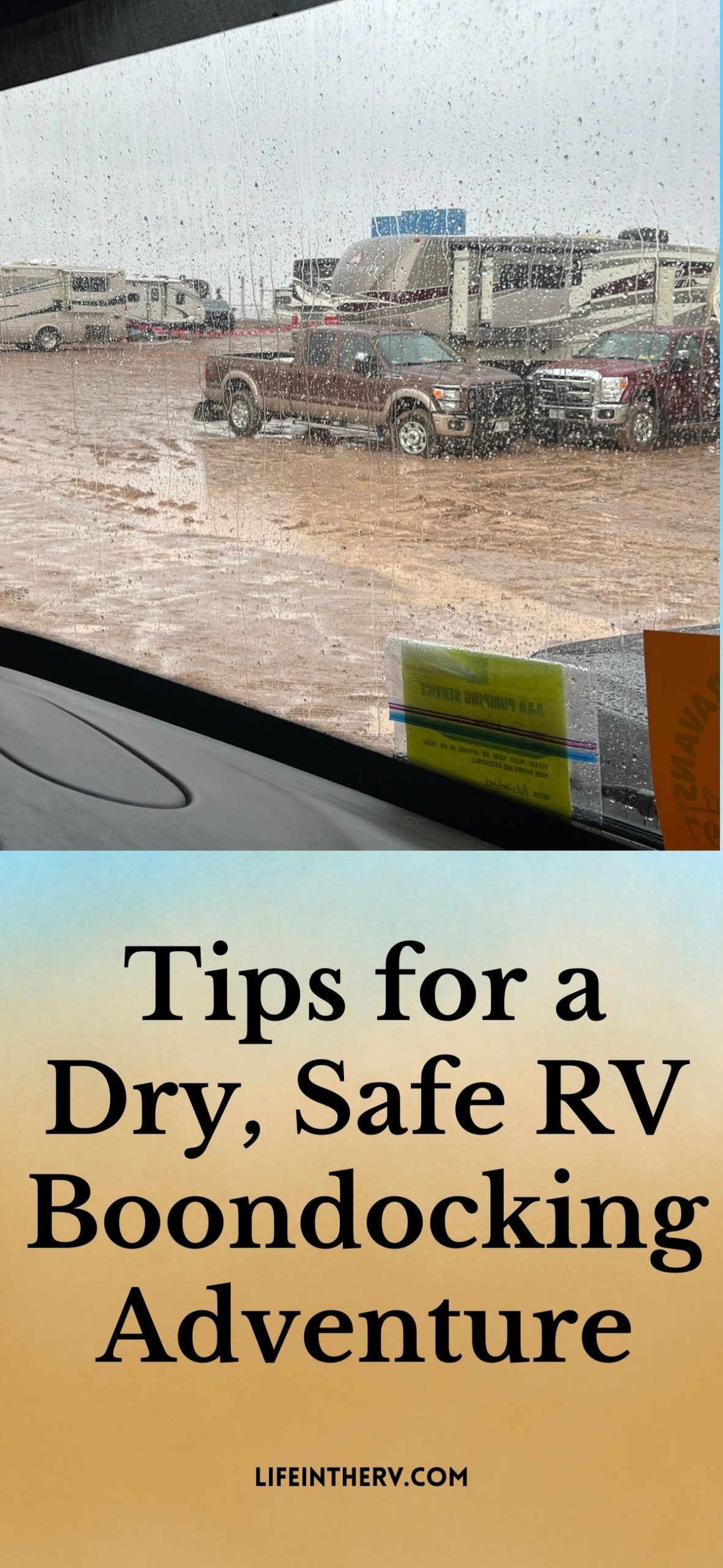 Tips for a Dry, Safe RV Boondocking Adventure | Life in The RV